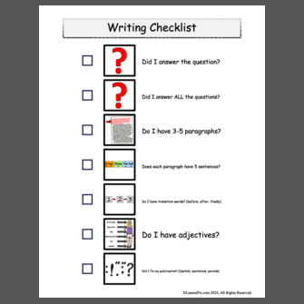 Writing Checklist
