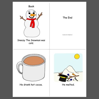 Sneezy the Snowman Adapted Book